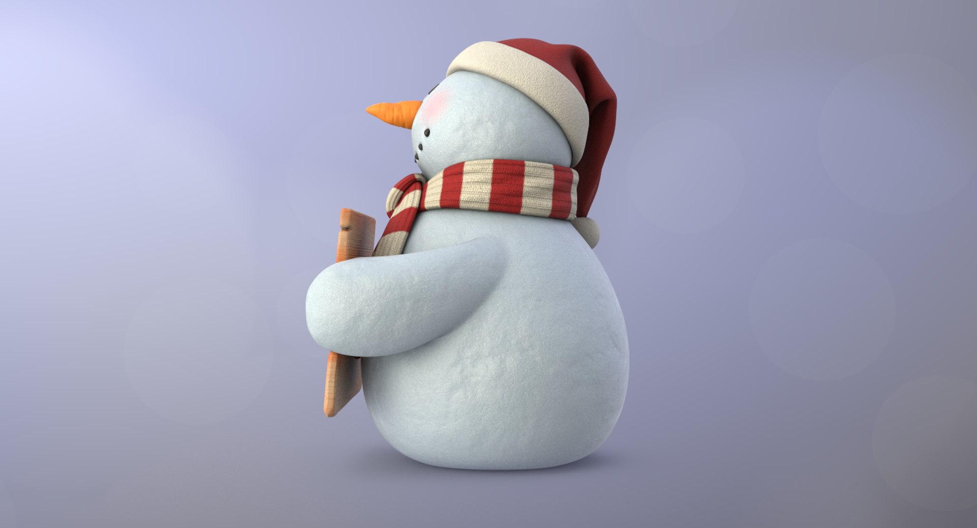 3D realistic snowman holiday christmas - TurboSquid 1345783