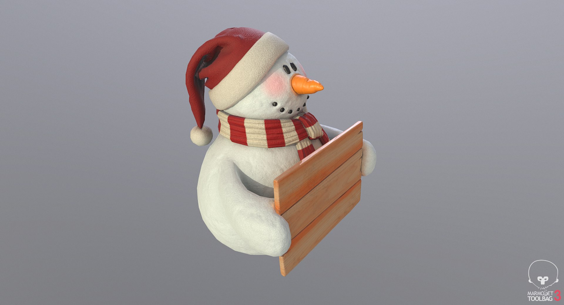 3D realistic snowman holiday christmas - TurboSquid 1345783