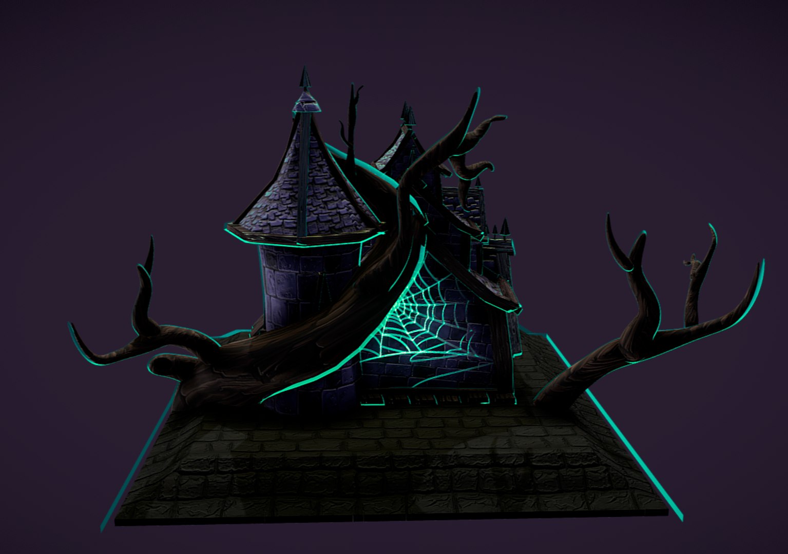 3D Dark House Model - TurboSquid 1330636