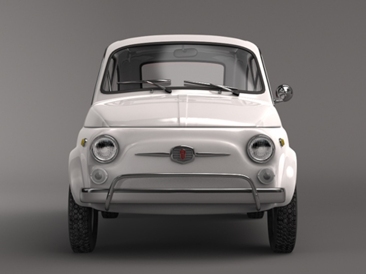3d Fiat 500 Model