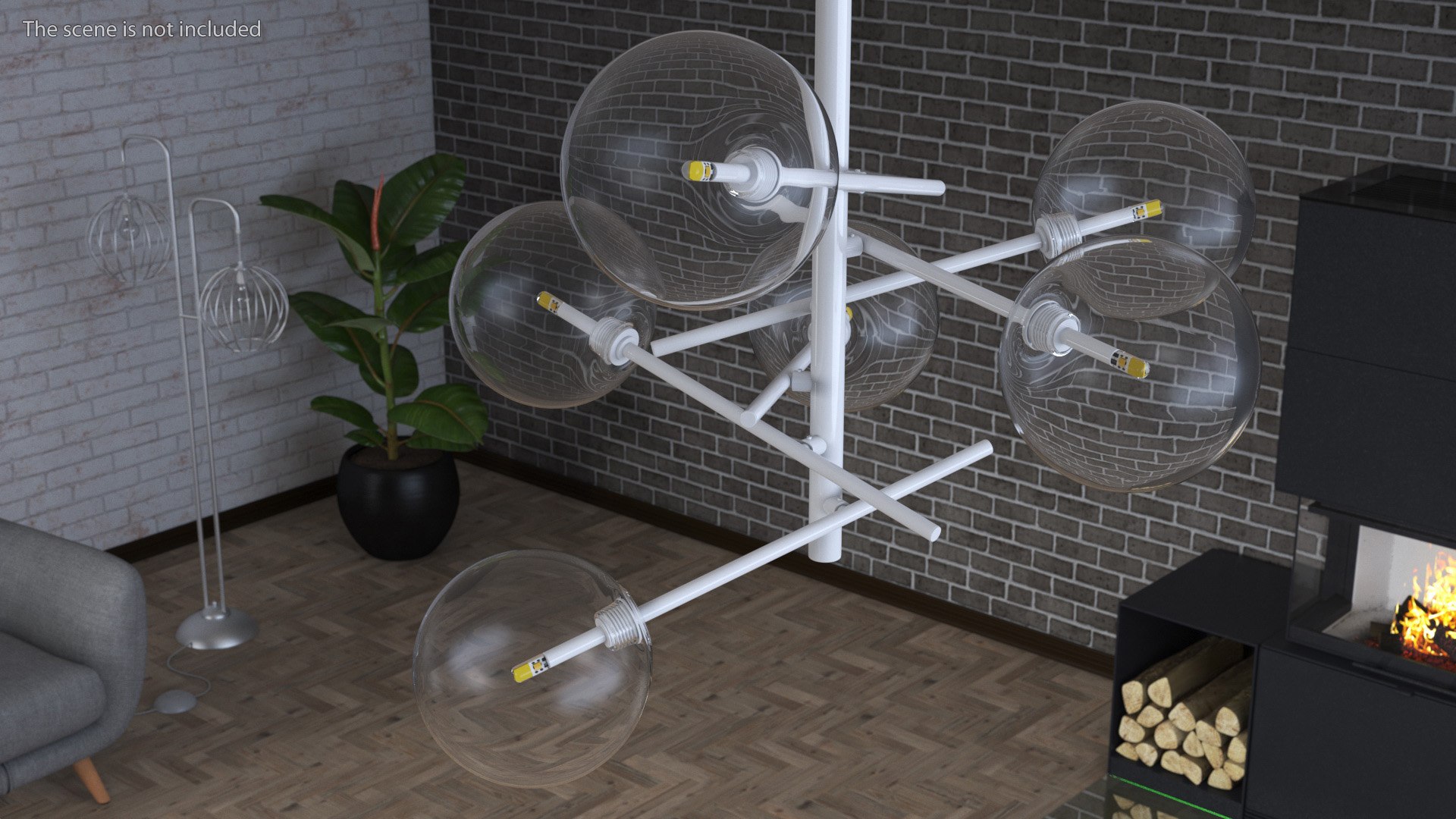 3D Kitchen Pendant Light White model - TurboSquid 2018112