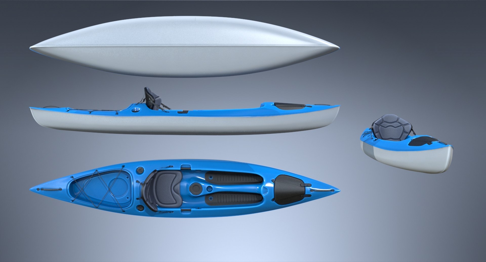 Kayak Pbr 3D - TurboSquid 1257548