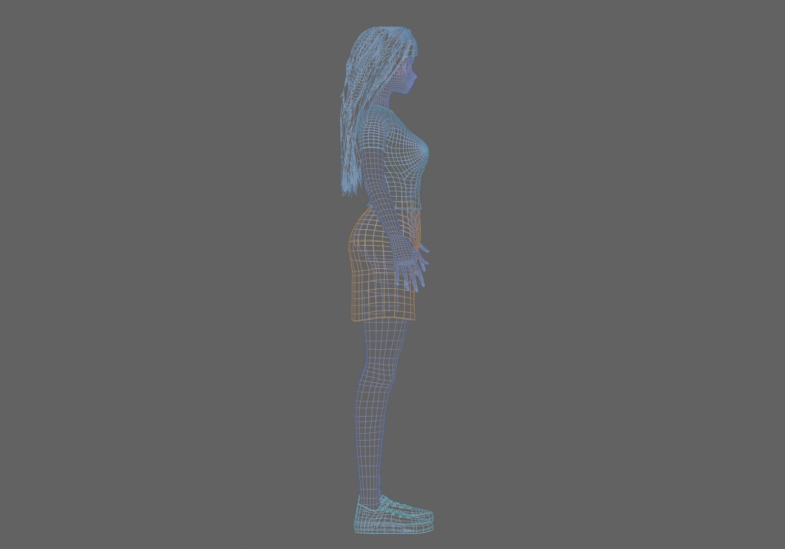 Stylized Anime Girl V32189 Model - TurboSquid 2270747