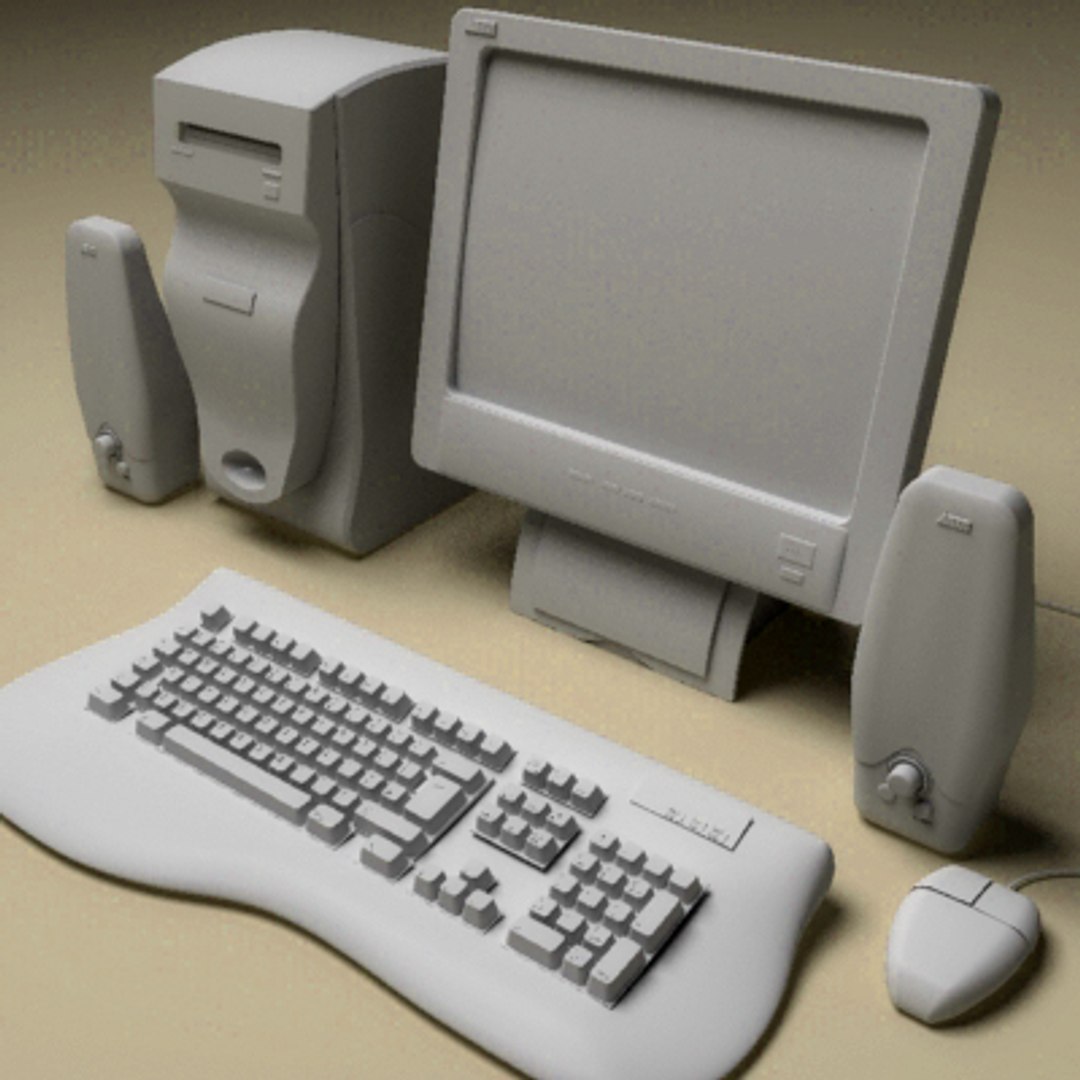 Home Computer Pc Keyboard 3d Model