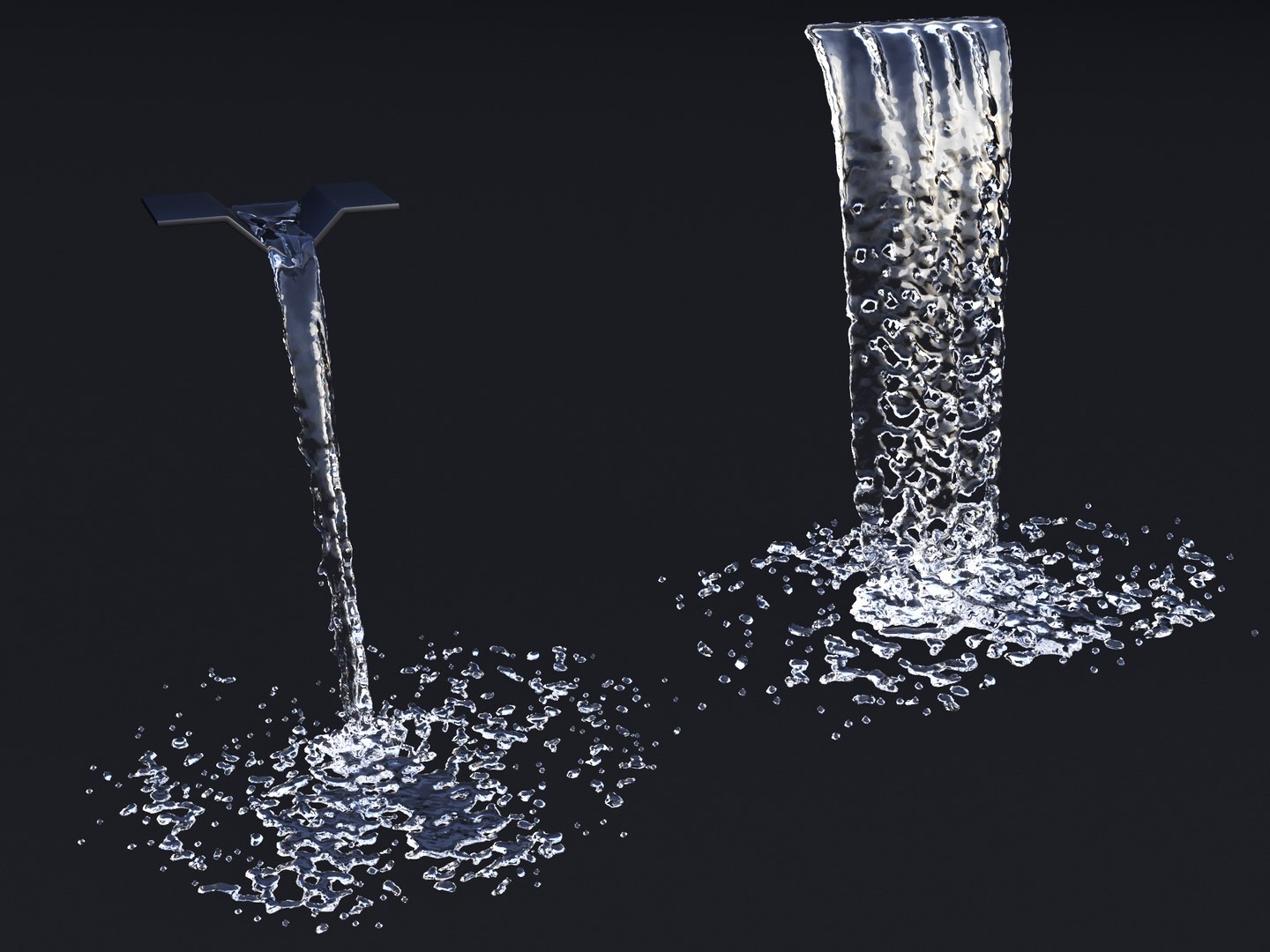 Animated Water Elements 3D Model - TurboSquid 2195688