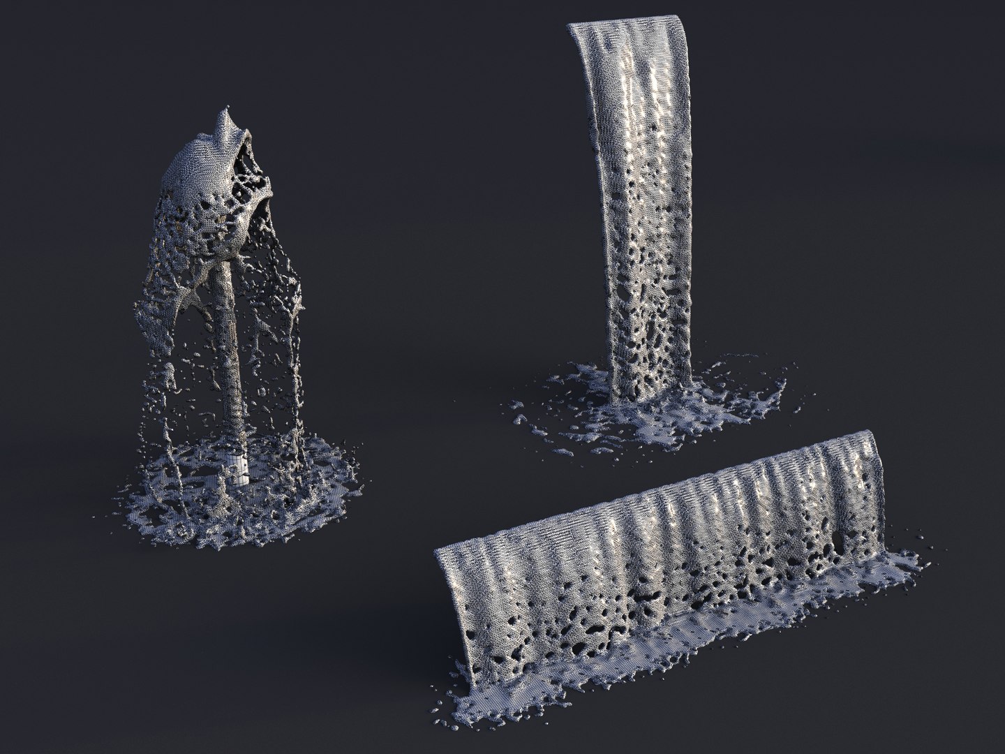 Animated Water Elements 3D Model - TurboSquid 2195688