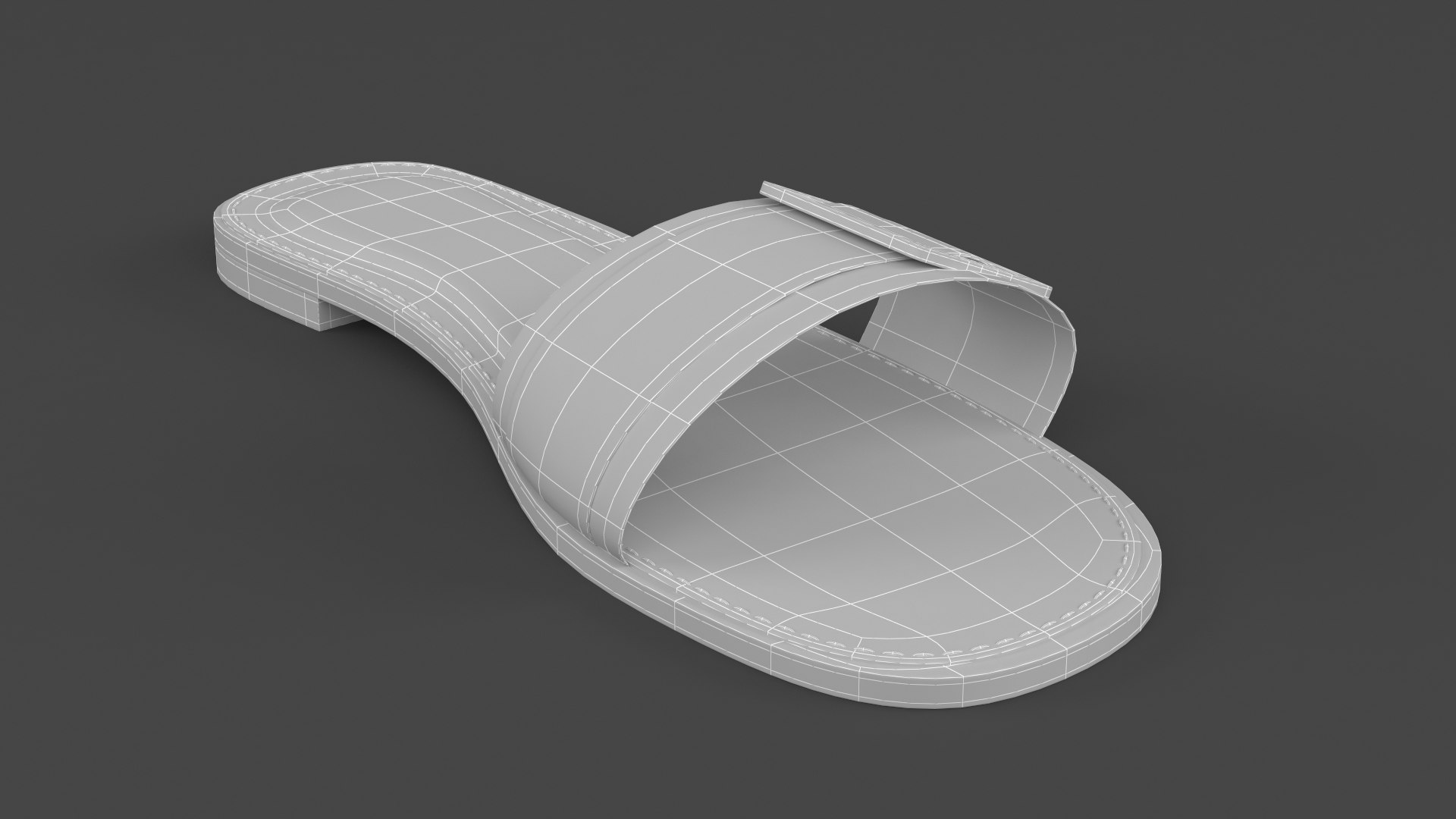 Women Slide Sandal 3D - TurboSquid 2100370