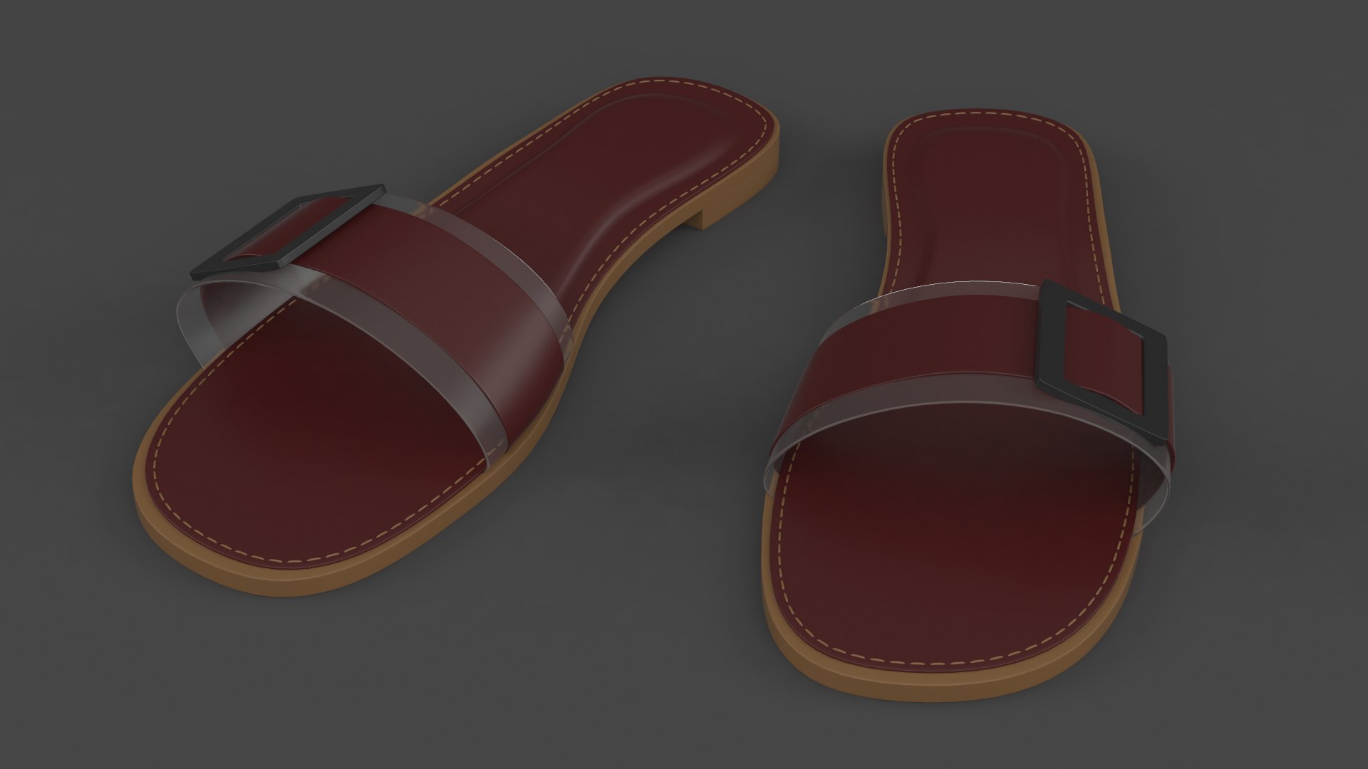 Women Slide Sandal 3D - TurboSquid 2100370