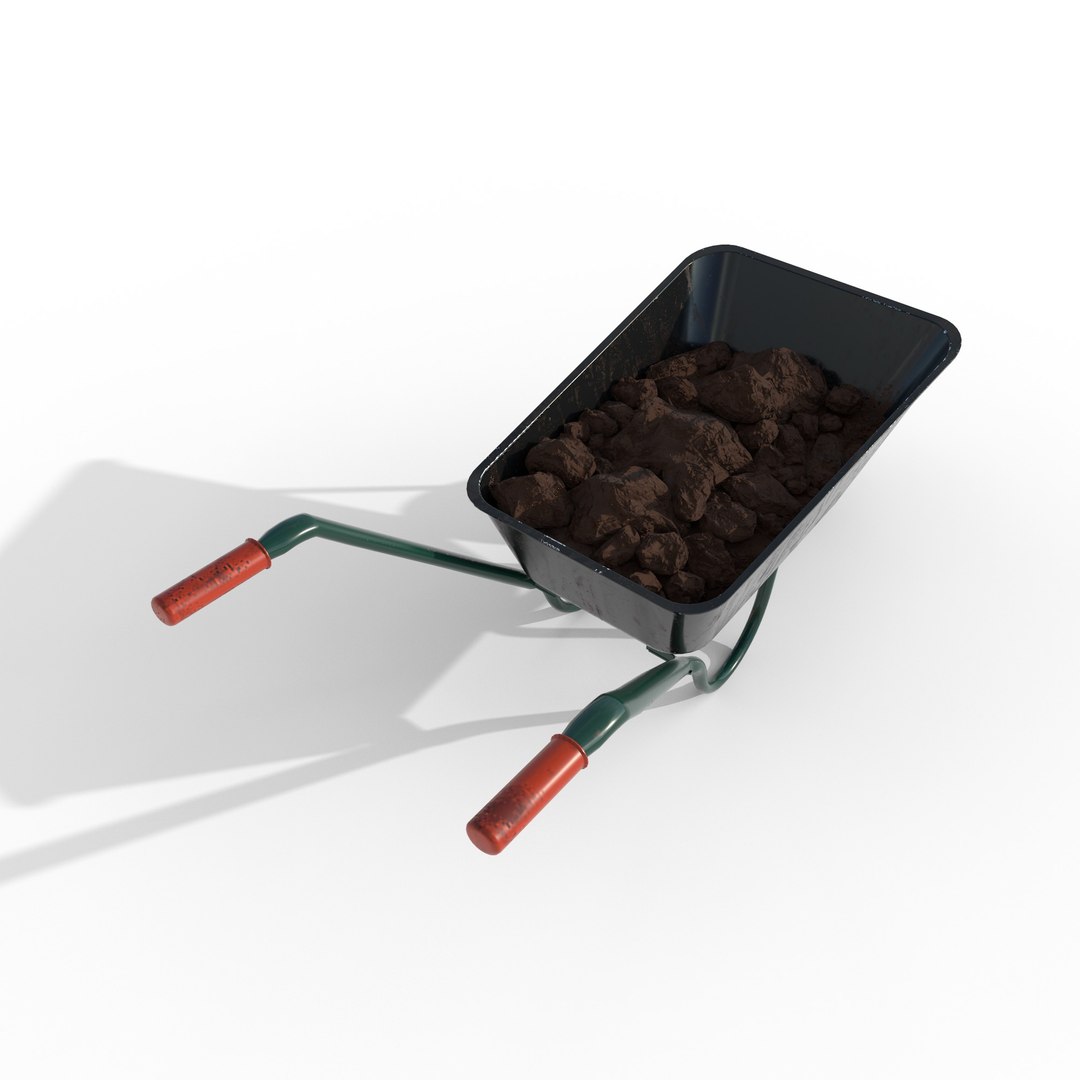 3D Generic Wheelbarrow Loaded - TurboSquid 2117251