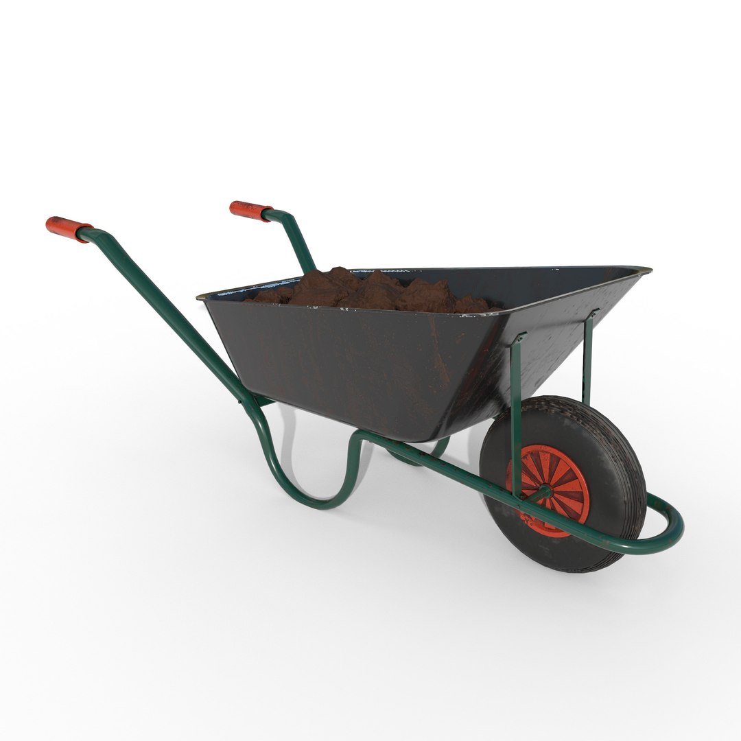 3D Generic Wheelbarrow Loaded - TurboSquid 2117251