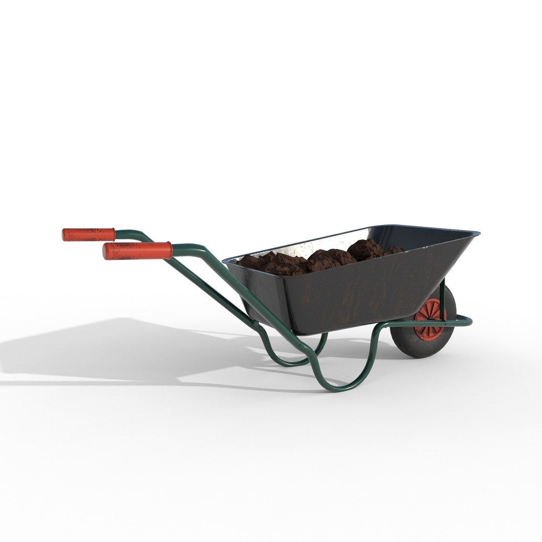 3D Generic Wheelbarrow Loaded - TurboSquid 2117251