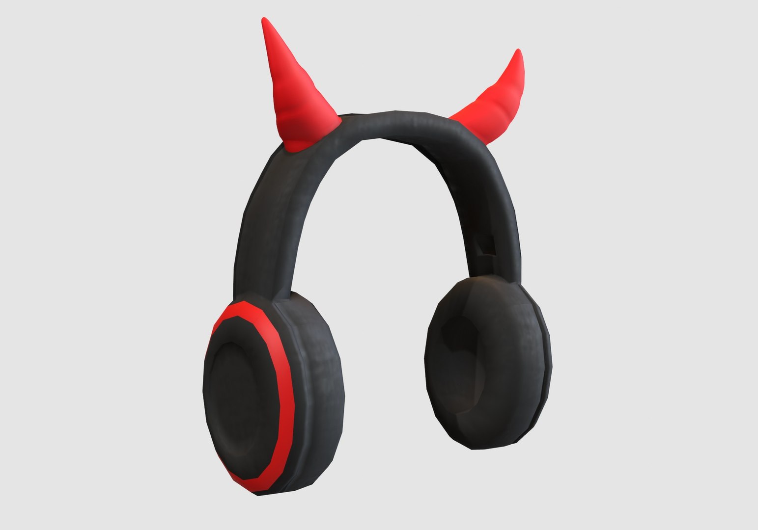 3D devil horns headphones model - TurboSquid 1912860