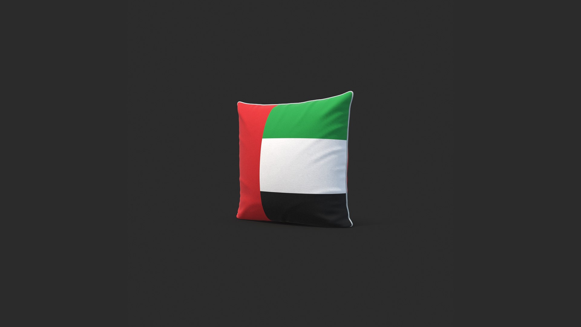 3D United Arab Emirates Flag Pillow model - TurboSquid 2055233