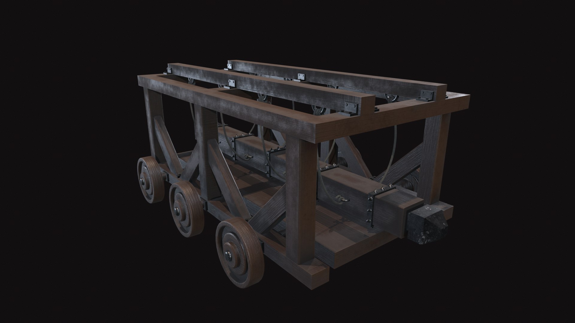 Medieval Battering Ram 02 New Model - TurboSquid 2318890