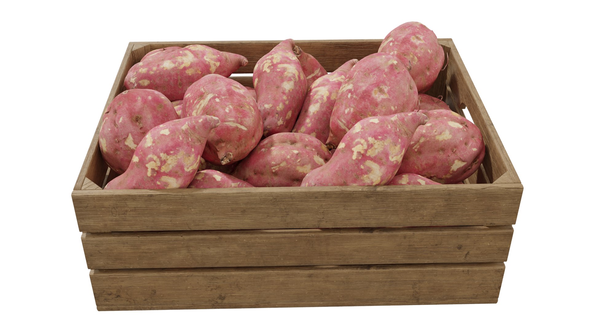 3D Sweet Potato Crates - TurboSquid 1967176