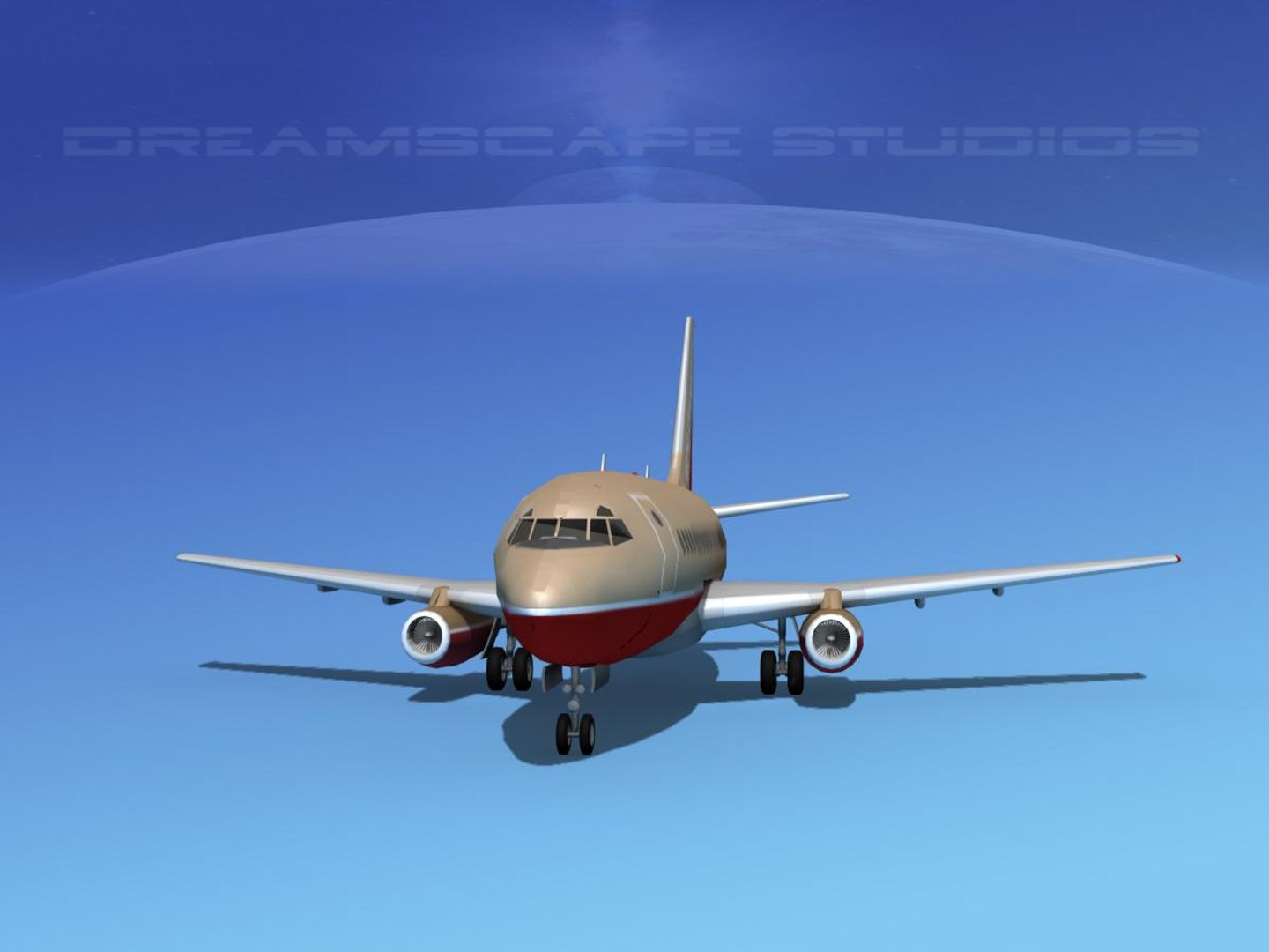 Boeing 737 737-100 3d Model