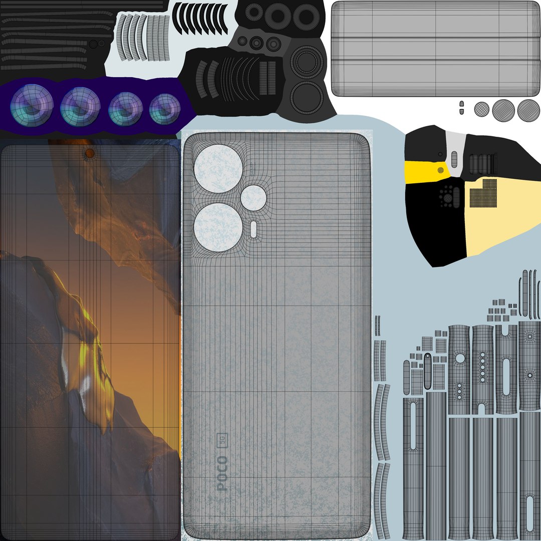 3D POCO F5 White - TurboSquid 2070260