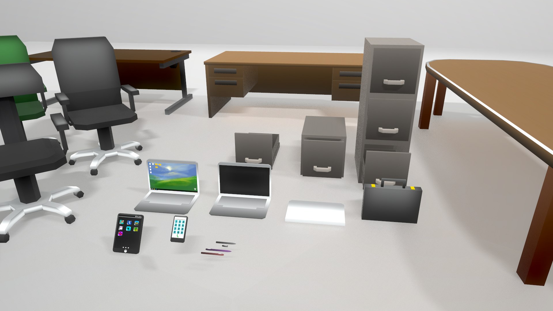 3D Lite Office Props - TurboSquid 1343747