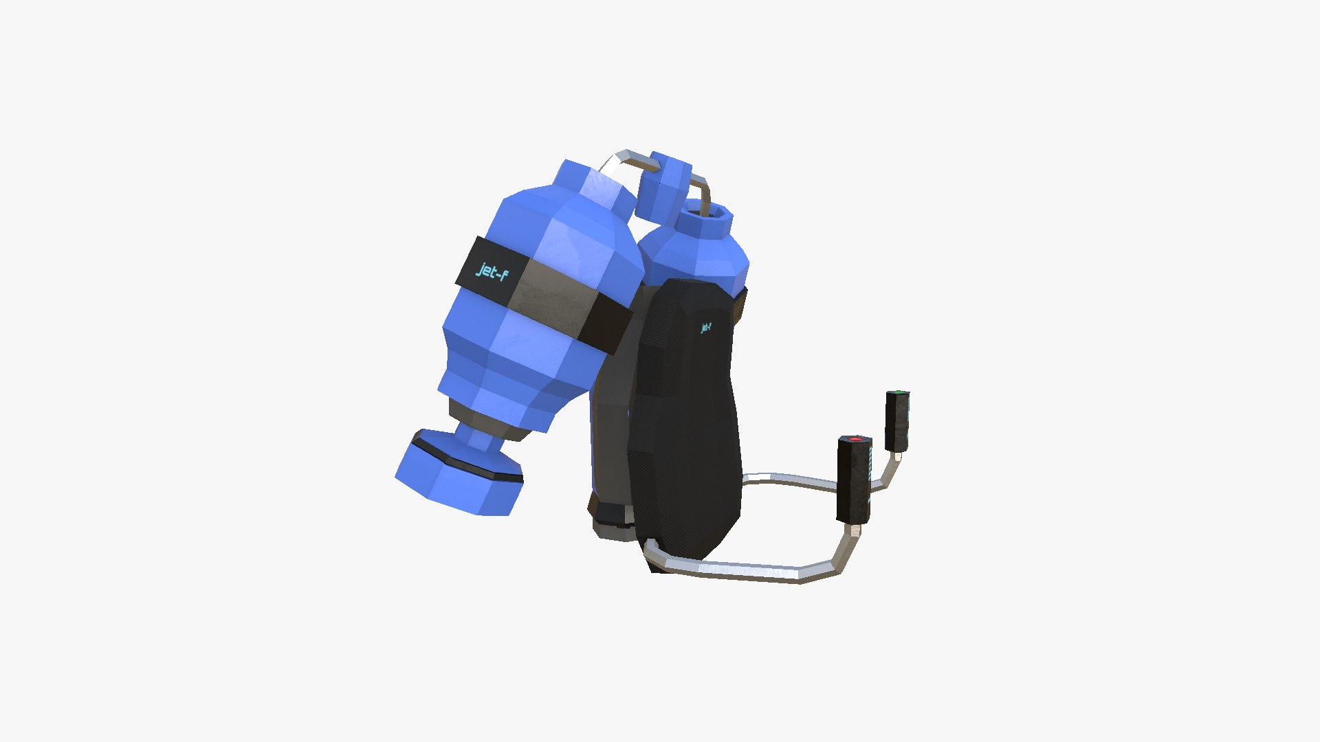 Jetpack Low Poly F03 - SciFi Character Design 3D Model - TurboSquid 2255468