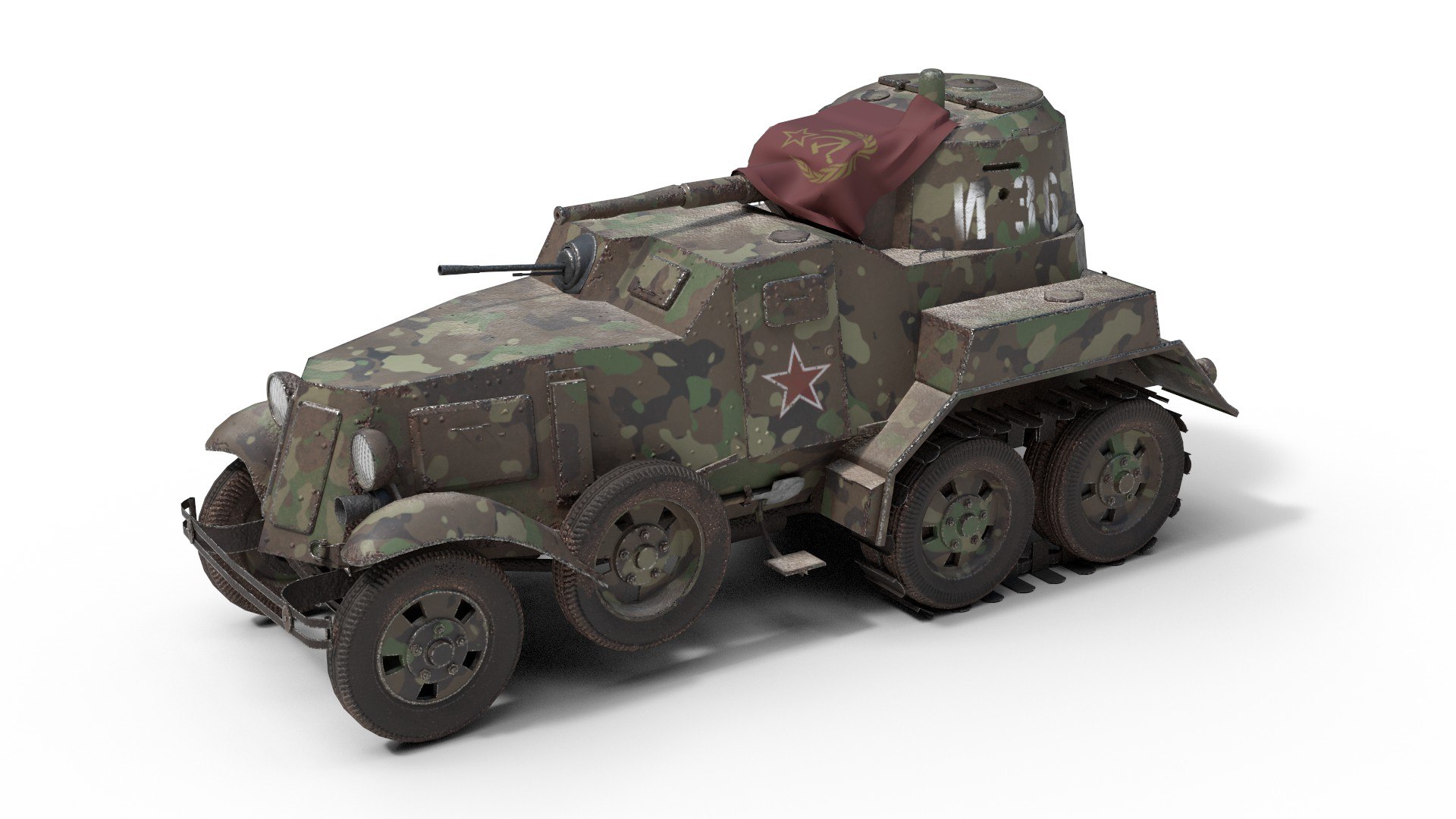 3D BA-10(1) Model - TurboSquid 2418299