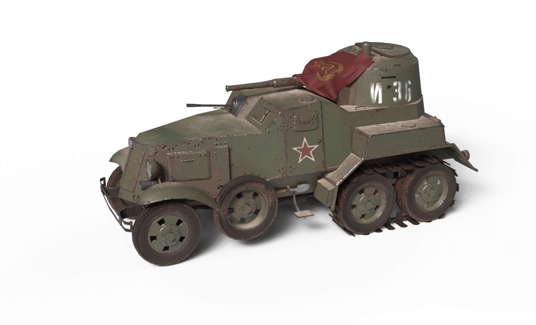 3D BA-10(1) Model - TurboSquid 2418299