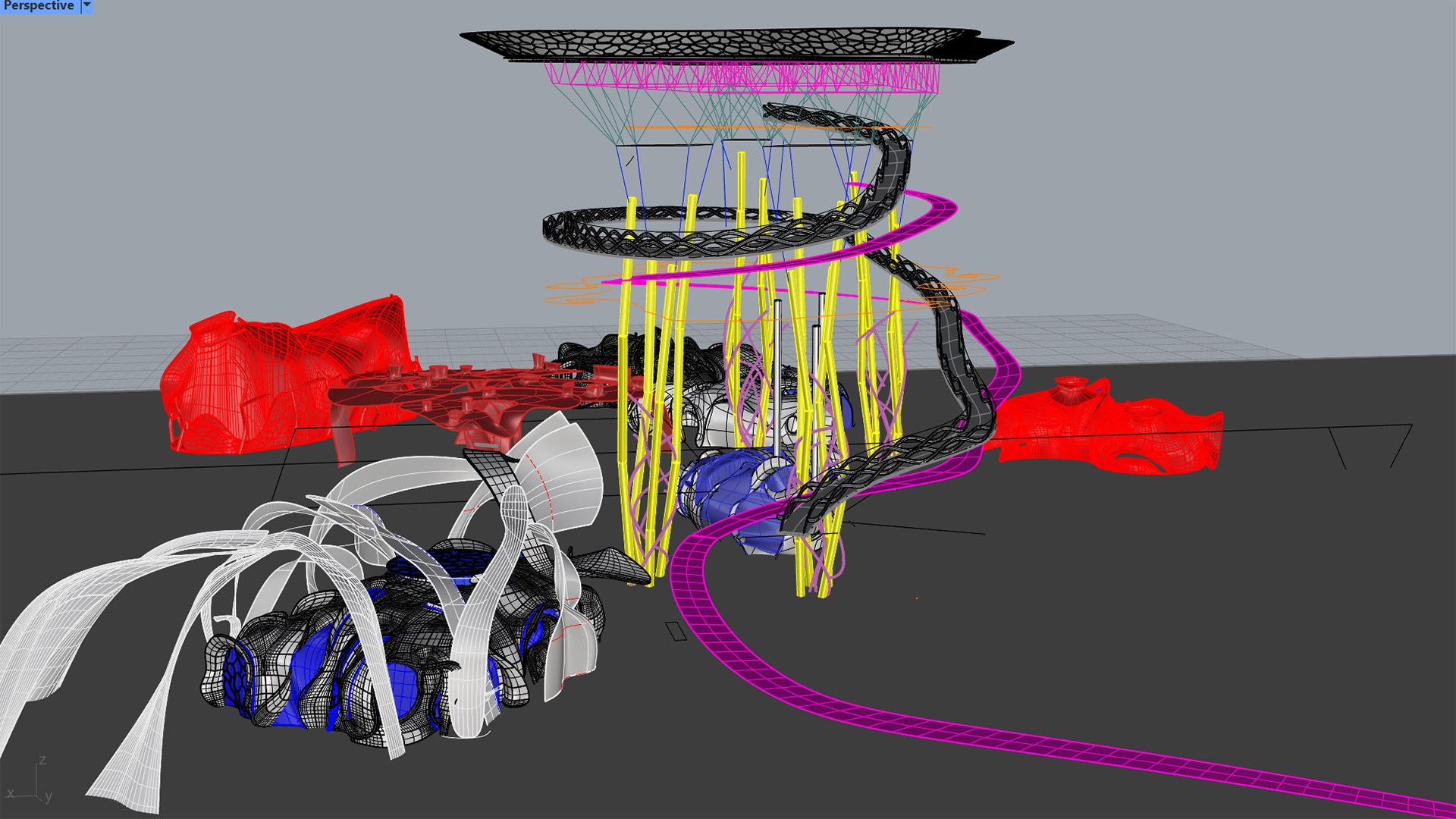 Revit BIM Rhinoceros 7 Model Organic Skyscraper 3D Model - TurboSquid ...