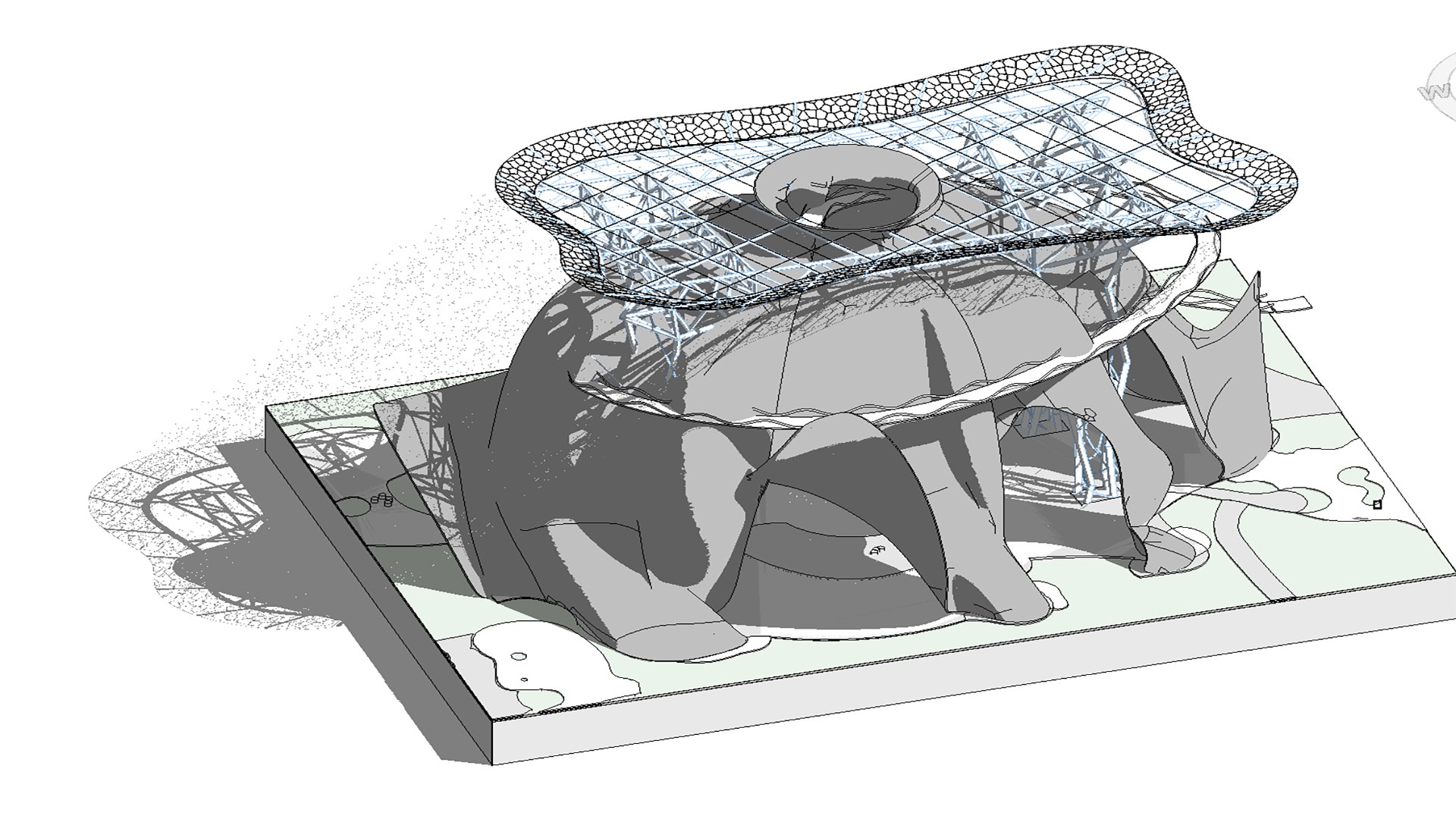 Revit BIM Rhinoceros 7 Model Organic Skyscraper 3D Model - TurboSquid ...