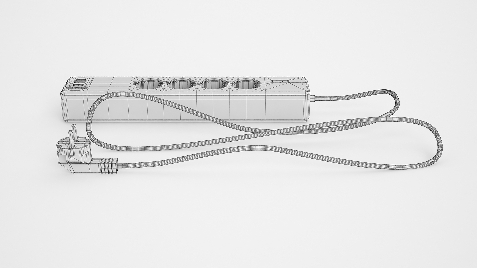 Power Strip Outlet 3D Model - TurboSquid 1482406