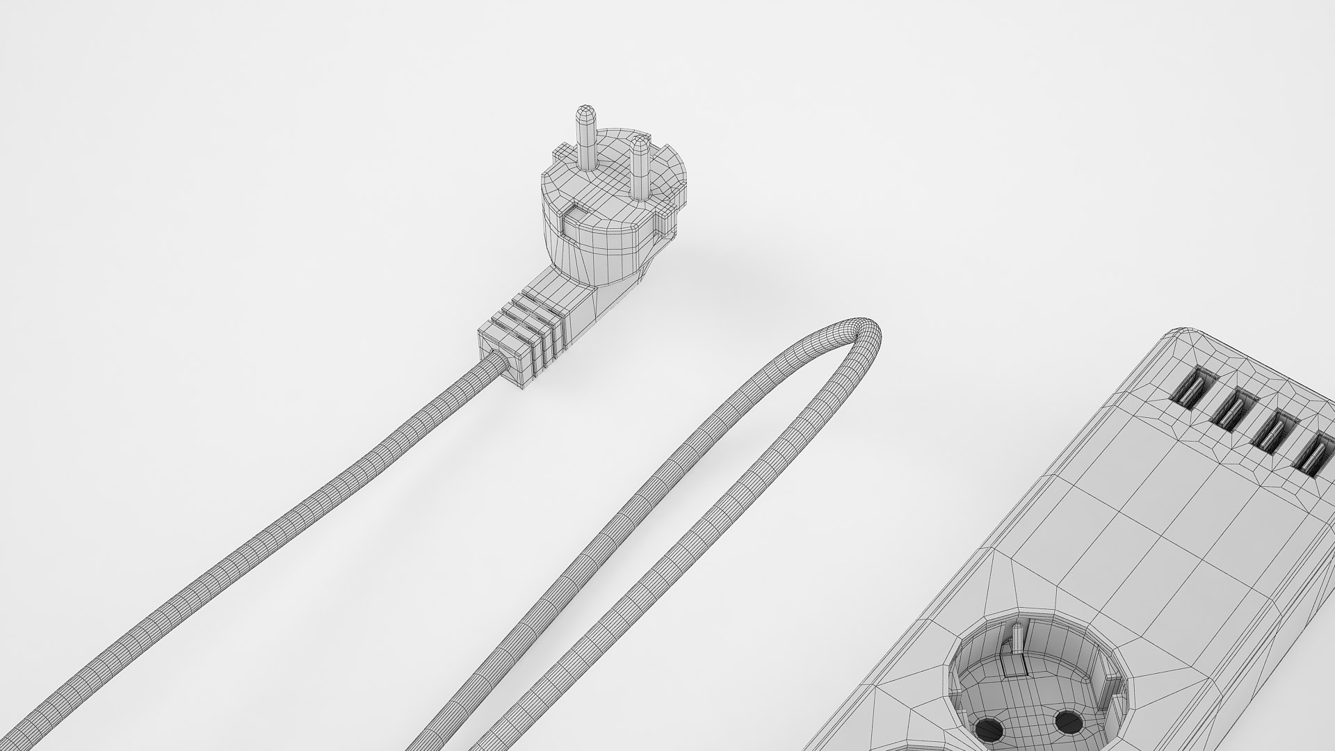 Power Strip Outlet 3D Model - TurboSquid 1482406