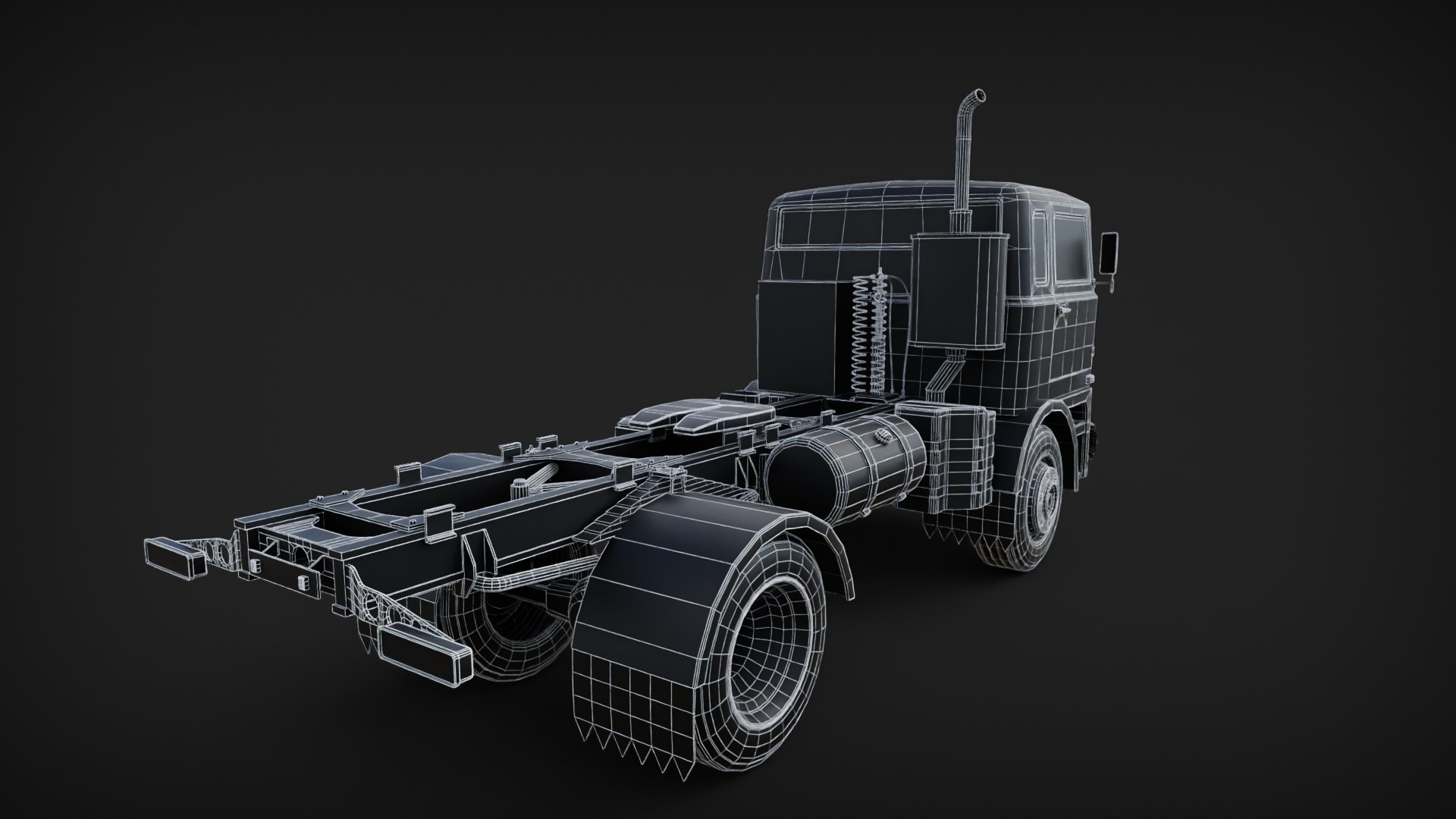 Benz Truck Cab 3D Model - TurboSquid 2126738
