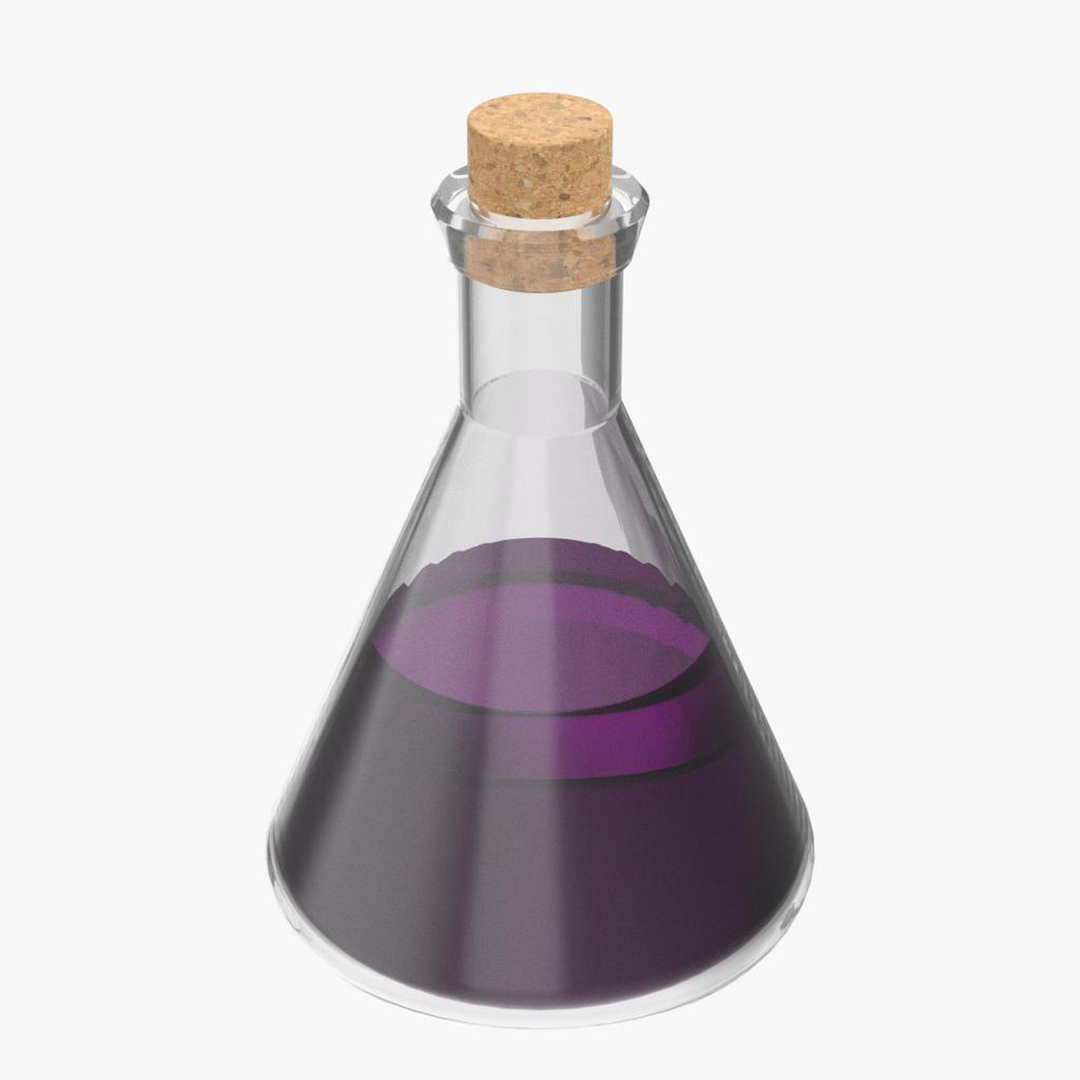 Conical Potion Flask 3D Model - TurboSquid 1480210