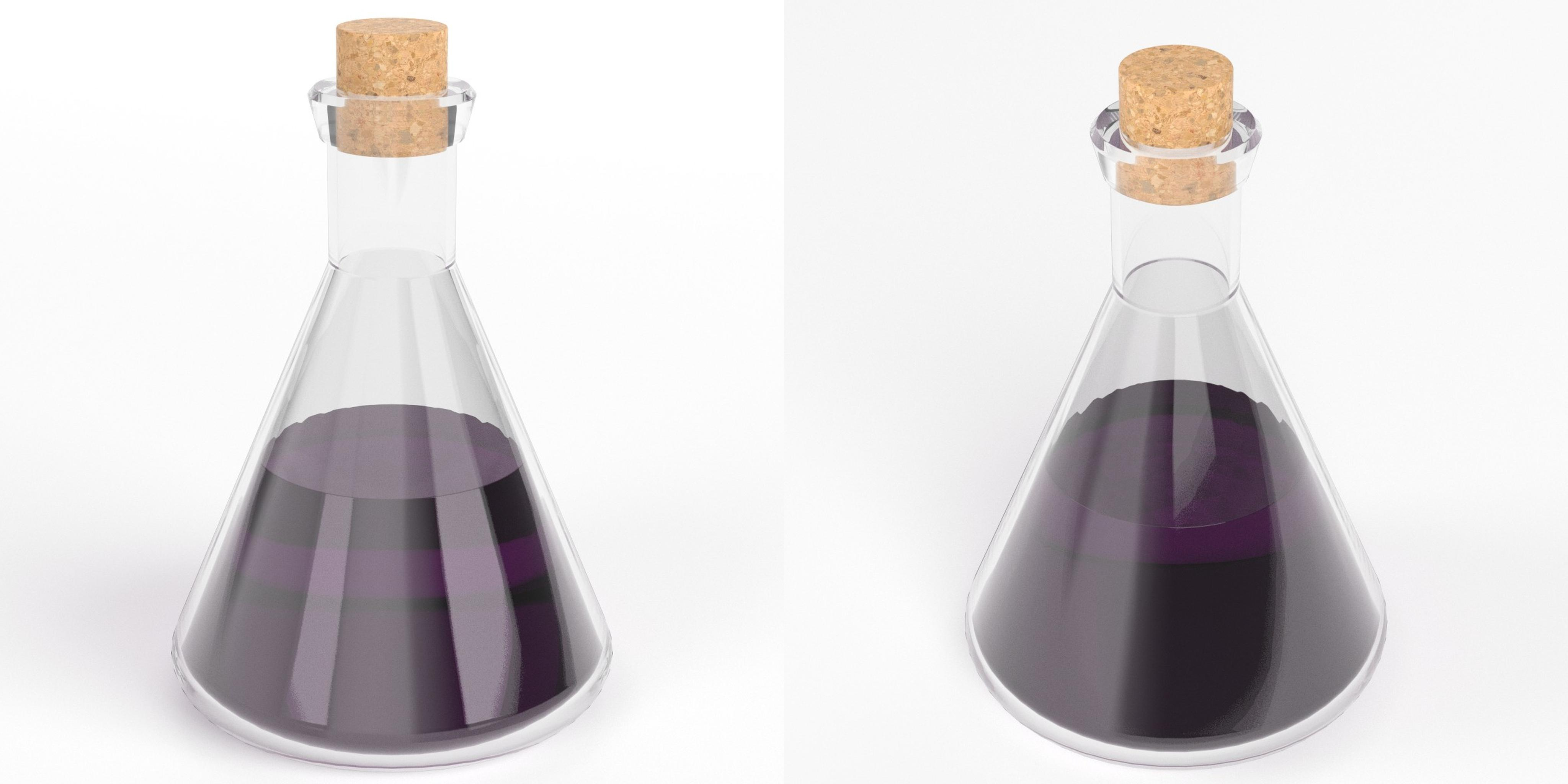 Conical potion flask 3D model - TurboSquid 1480210