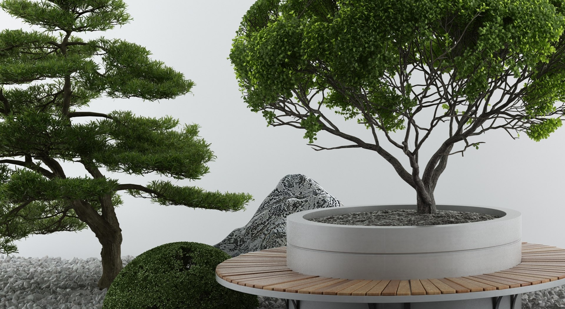 New Chinese style garden sketch model 3D model - TurboSquid 2057531