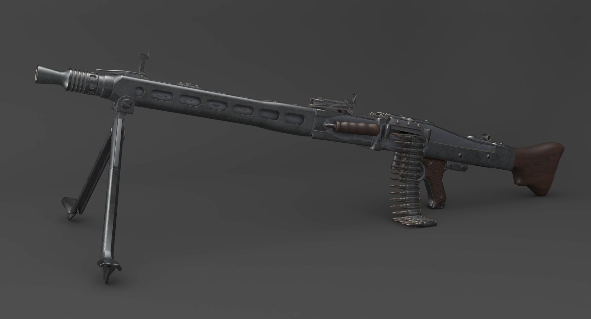 3D MG-42 Machine Gun Model - TurboSquid 2321253