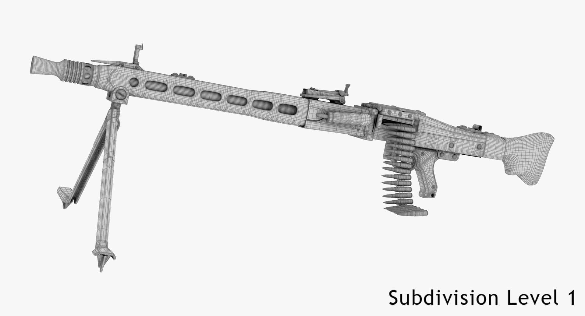 3D MG-42 Machine Gun Model - TurboSquid 2321253
