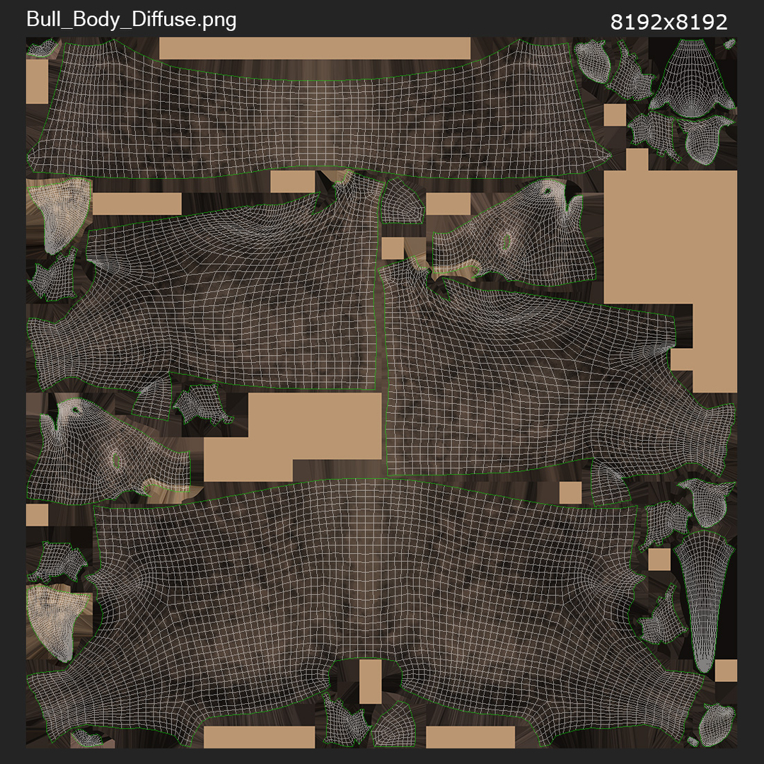 3D model Bull Body, Skeleton and Organs Static - TurboSquid 1724670