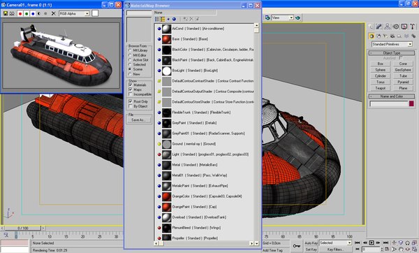 hovercraft hover craft 3d 3ds