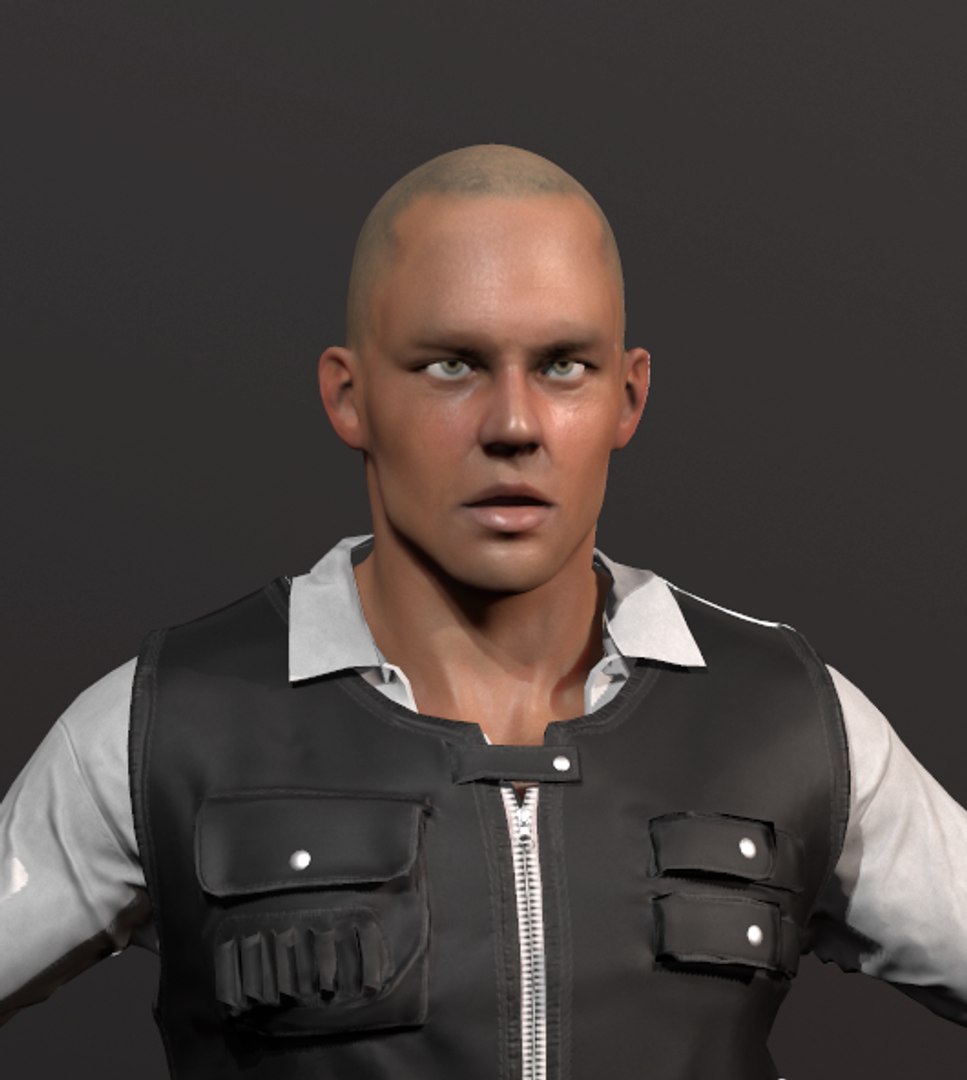 3D Security Guard Police - TurboSquid 1308079