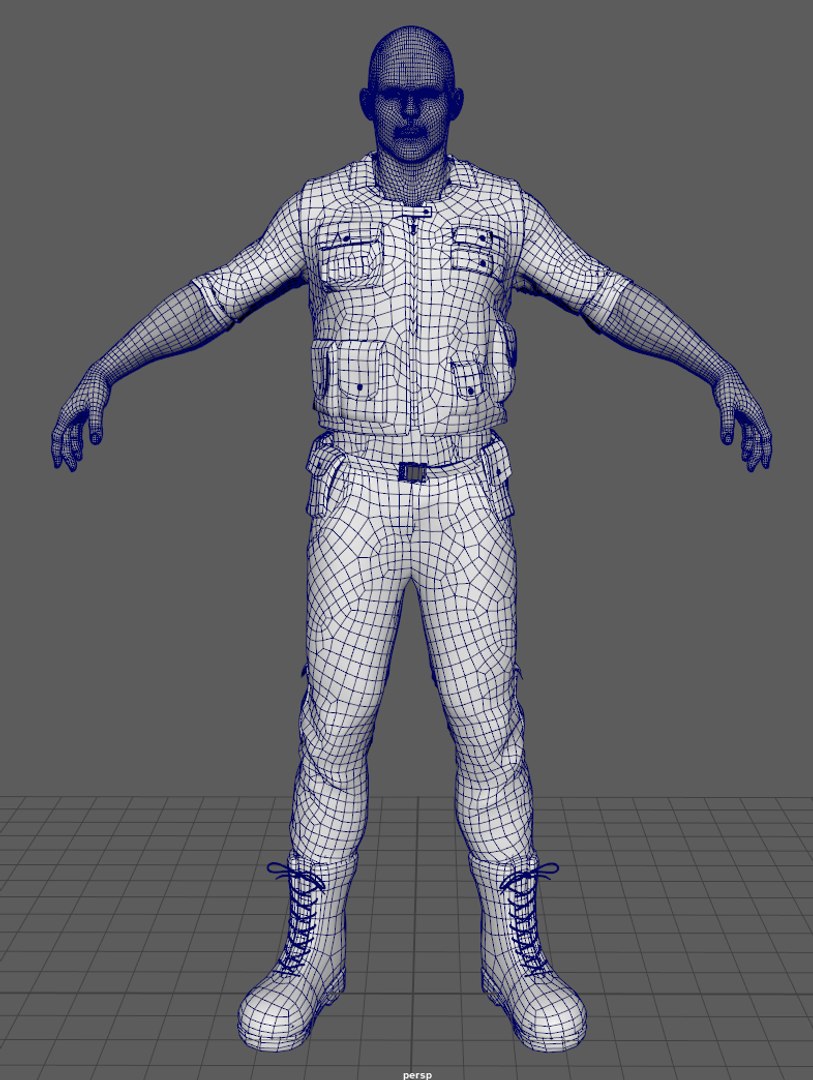 3D Security Guard Police - TurboSquid 1308079