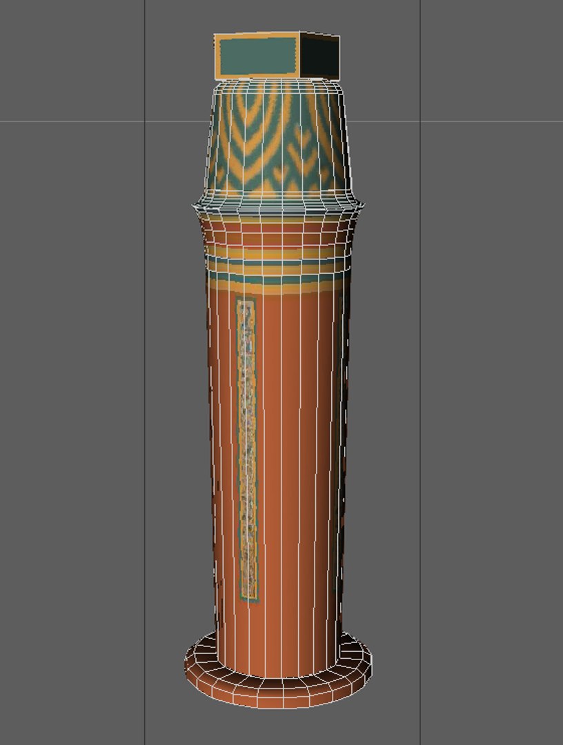 3d Model Egyptian Column Egypt