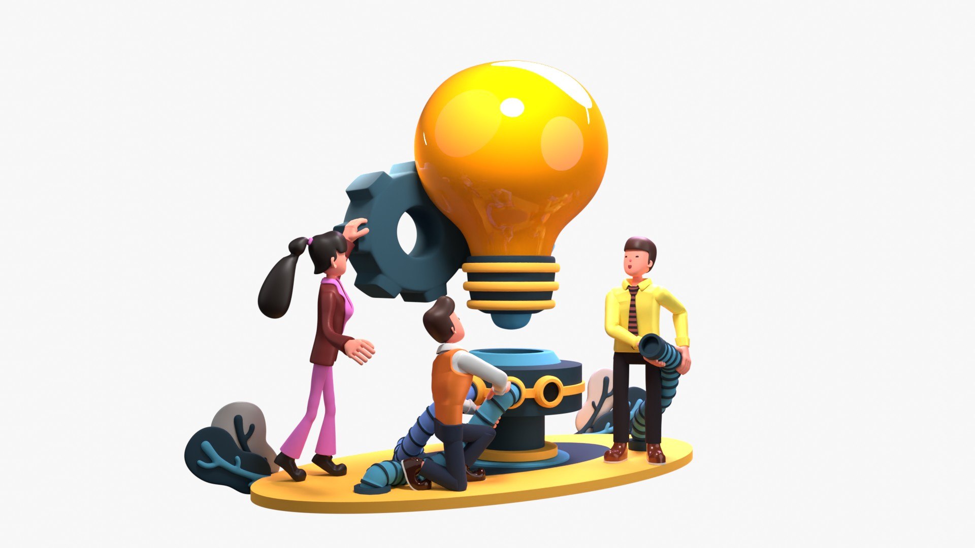 Work Efficiency 3D Model - TurboSquid 2249073