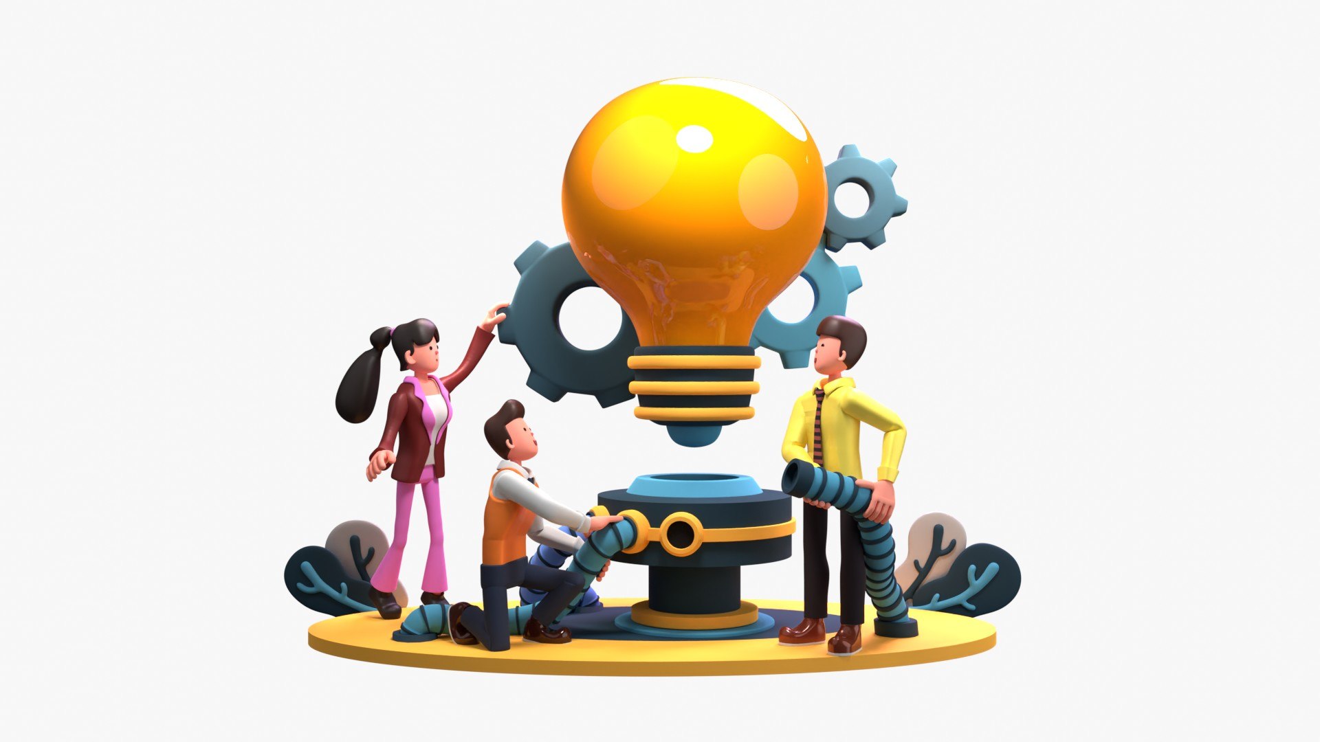 Work Efficiency 3D Model - TurboSquid 2249073