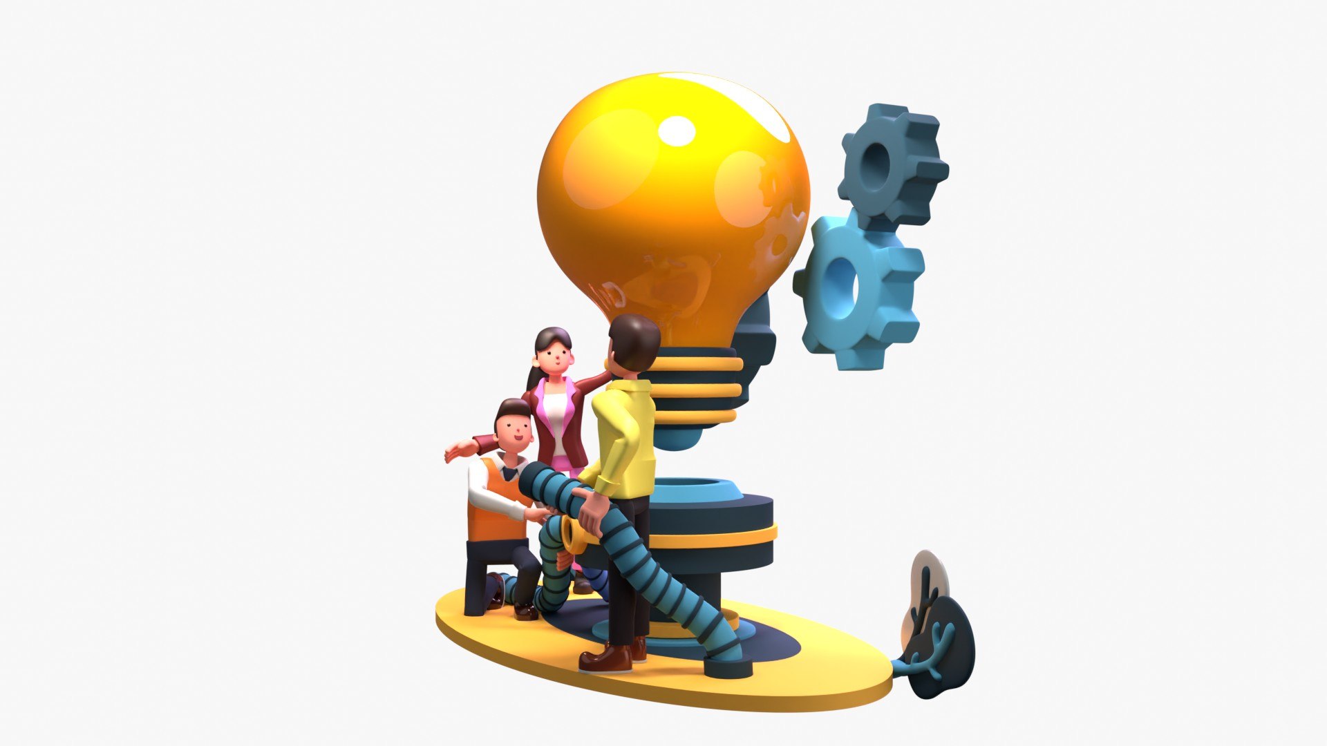 Work Efficiency 3D Model - TurboSquid 2249073