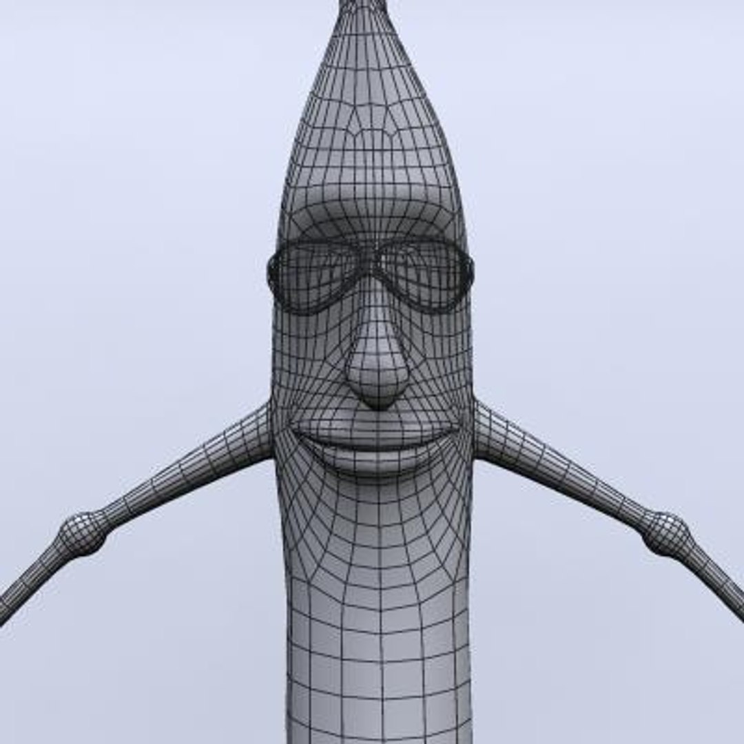 Banana Character Modeled Max