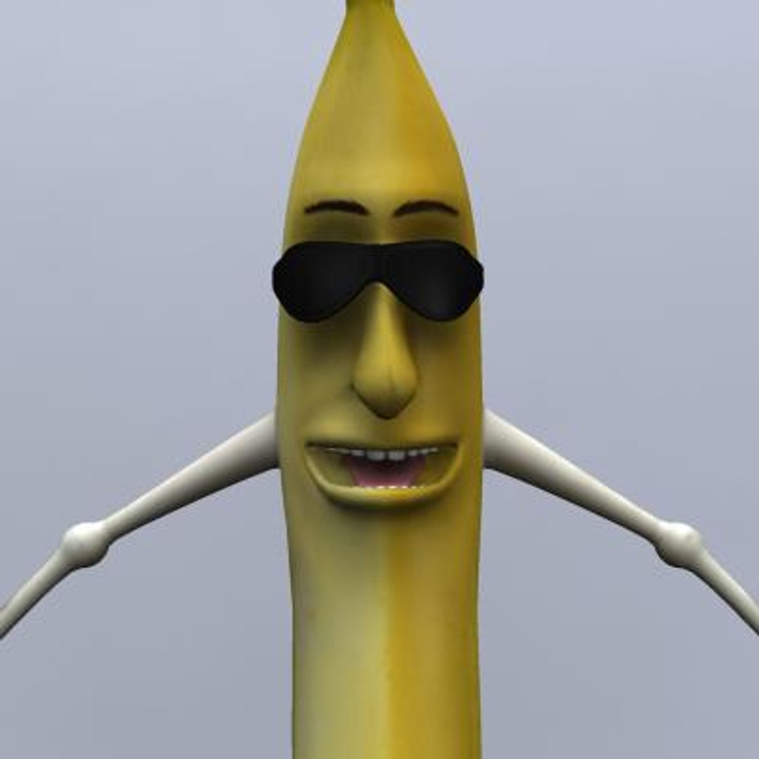 Banana Character Modeled Max