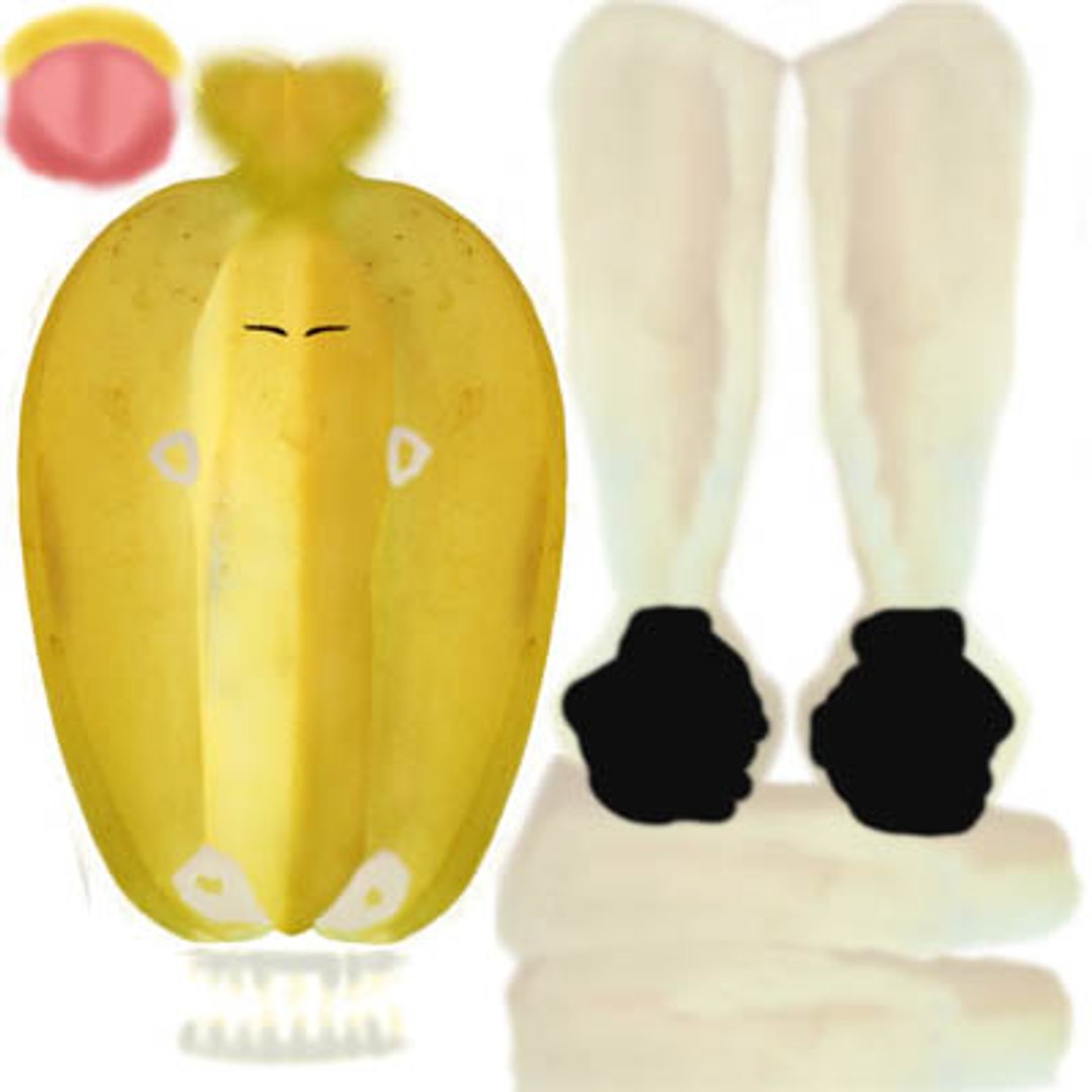 Banana Character Modeled Max
