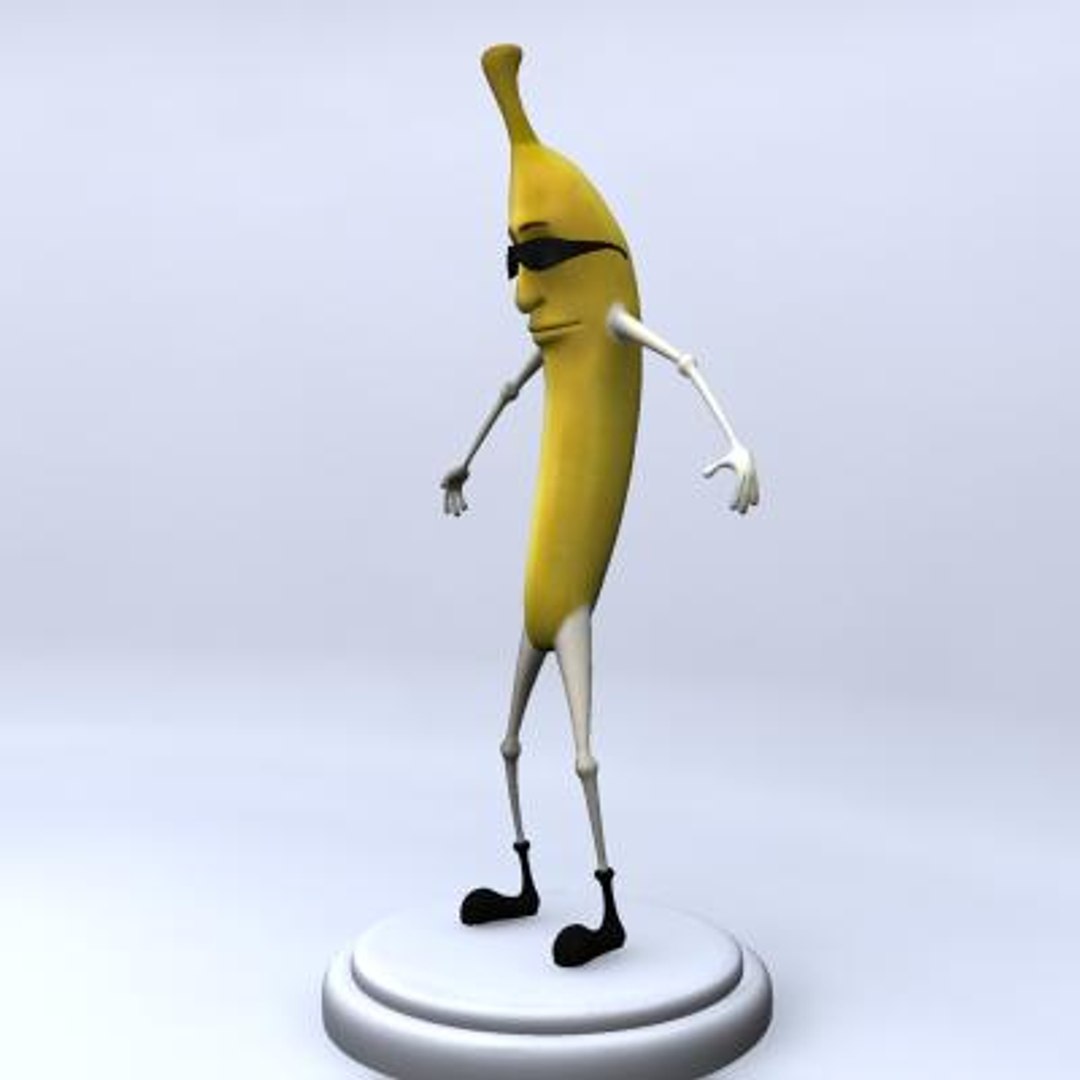 Banana Character Modeled Max