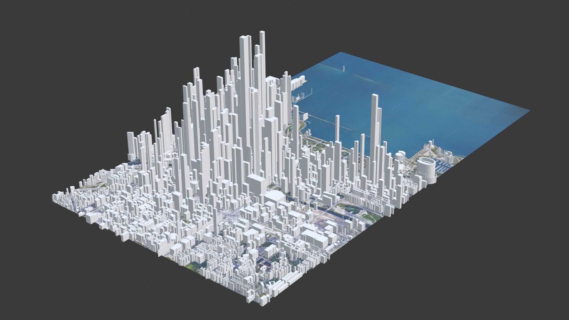 Chicago City model - TurboSquid 1902283