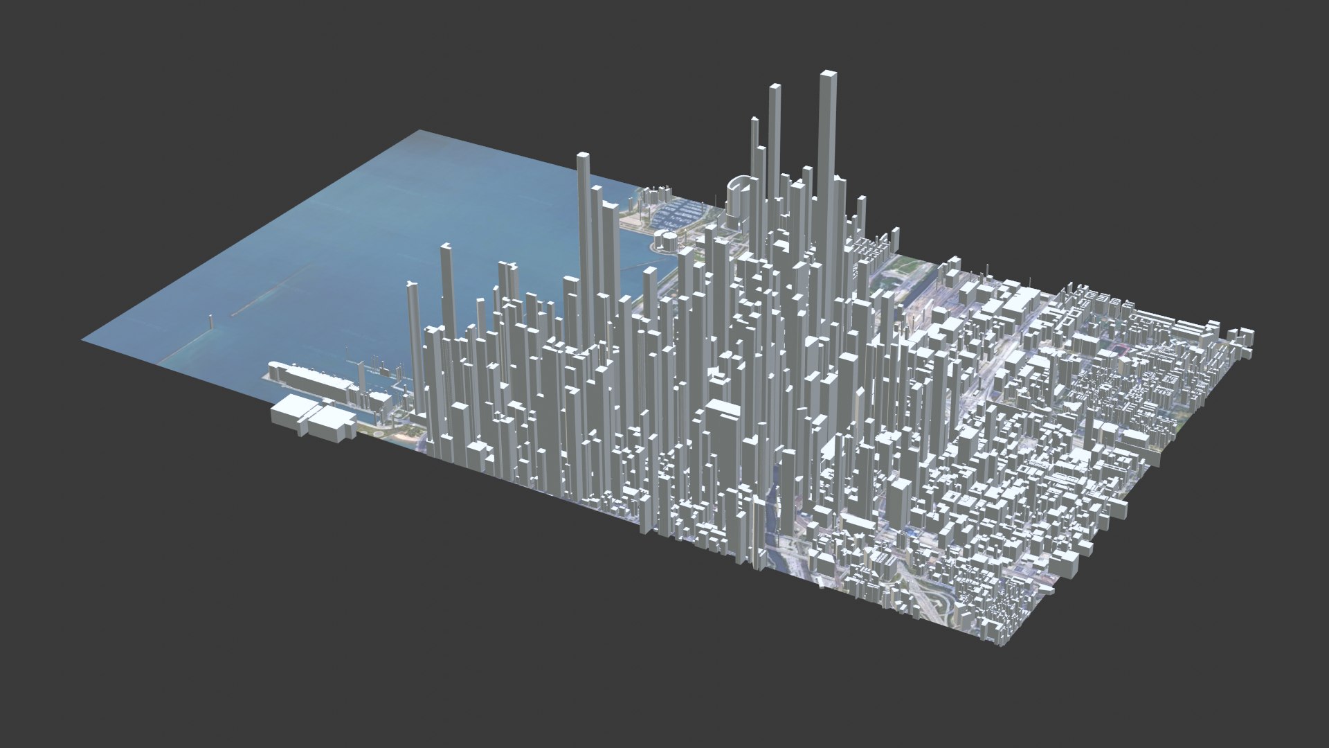 Chicago City model - TurboSquid 1902283