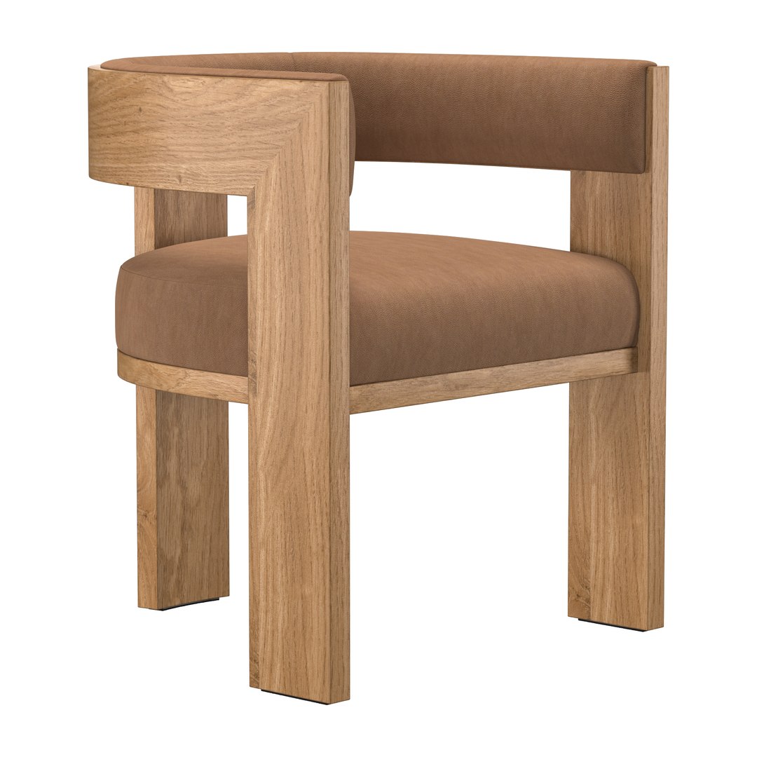 ELGIN LEATHER DINING CHAIR 3D Model - TurboSquid 1953233